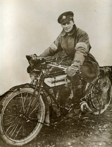 Early Triumph Motorcycle Reminiscent Of Grandpa’s WW1 Service